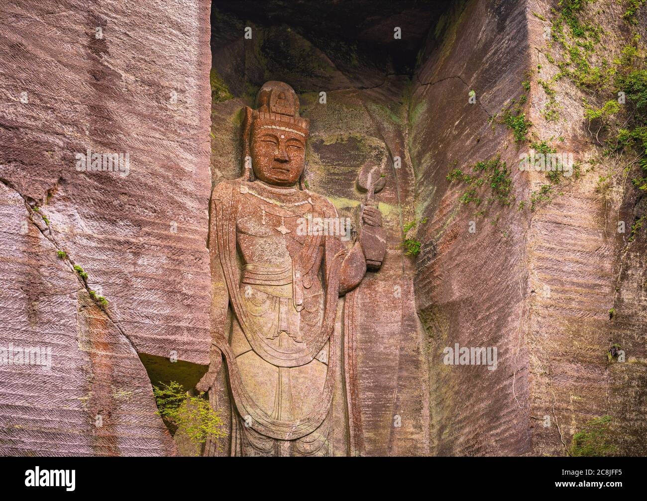 chiba, japan - july 18 2020: Close-up on the giant relief image of ...