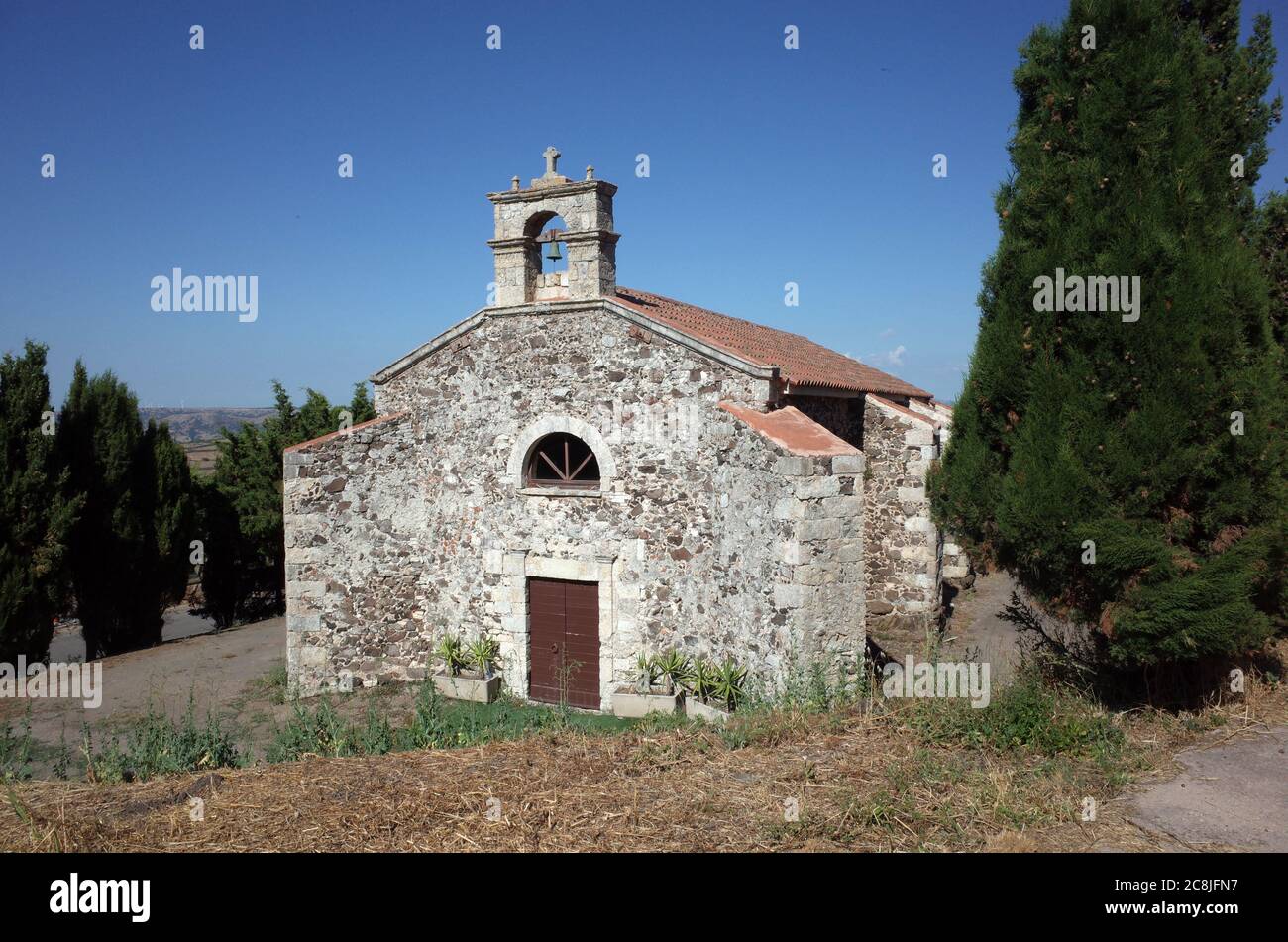 Osilo, Sardinia, Italy. Babbu Eternu (Eternal father) church Stock ...