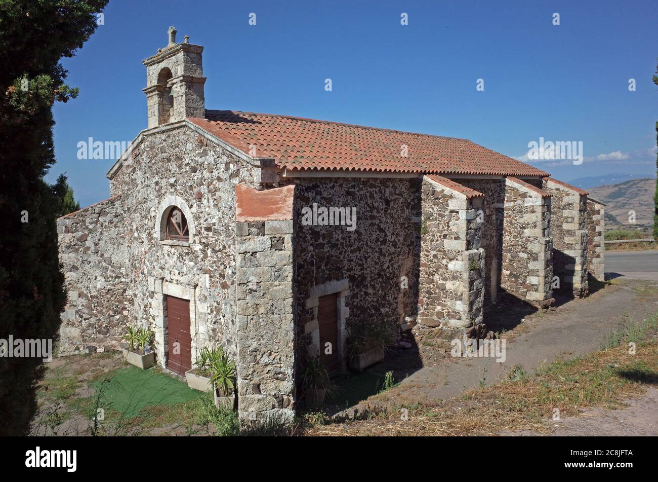 Osilo, Sardinia, Italy. Babbu Eternu (Eternal father) church Stock ...
