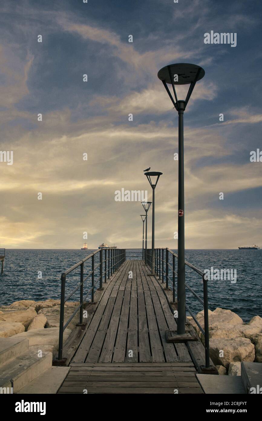 Cyprus limassol beach promenade hi-res stock photography and images - Alamy