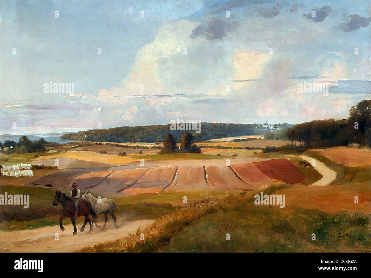 Bache Otto - Summer Landscape near Fredensborg Palace Denmark - Danish ...