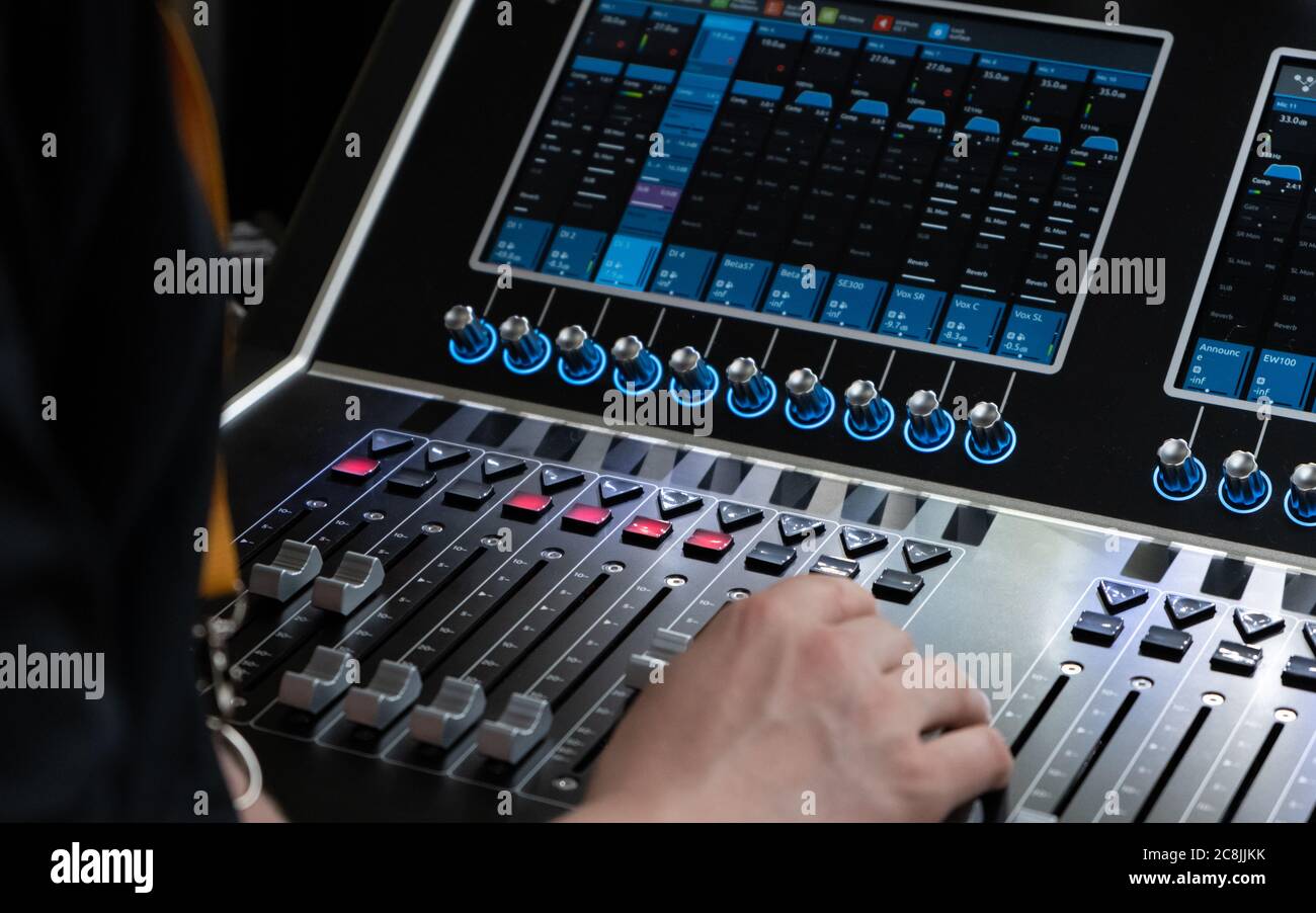 Lighting control desk hi-res stock photography and images - Alamy