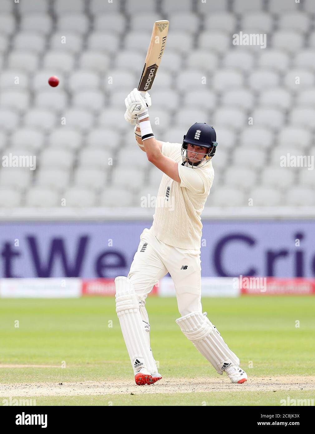 England's Stuart Broad batting during day two of the Third Test at ...