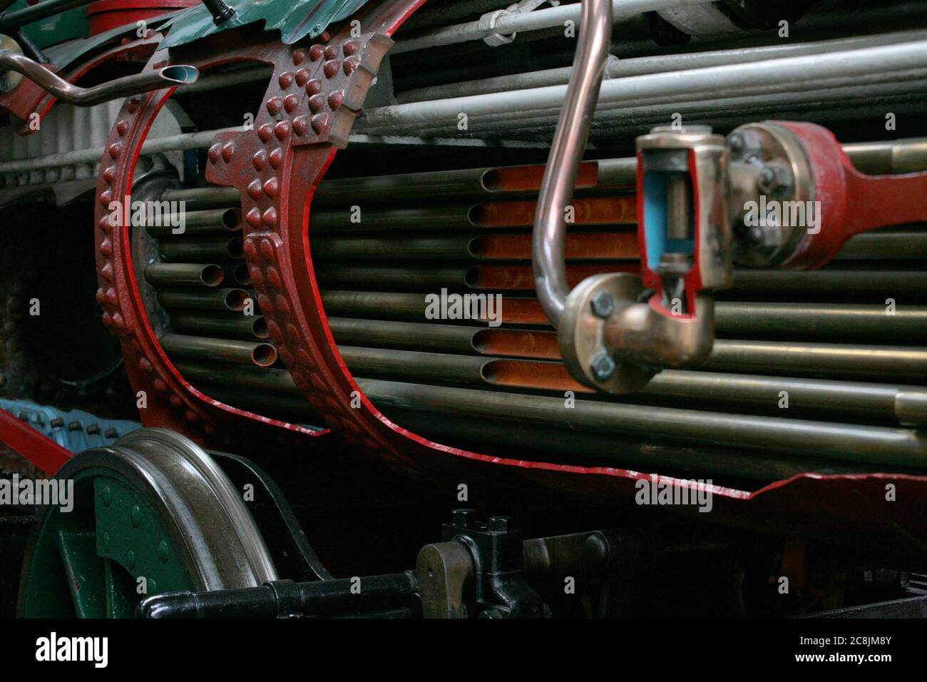 Steam engine detail in the Power Hall, Museum of Science and Industry ...