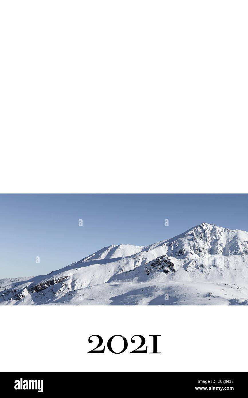 Calendar cover for 2021 on white background Stock Photo - Alamy