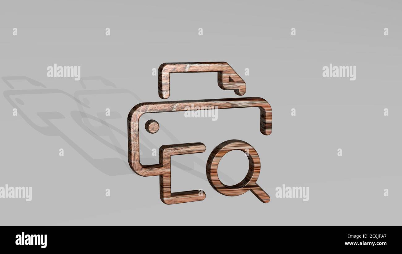 printer view casting shadow from a perspective. A thick sculpture made ...