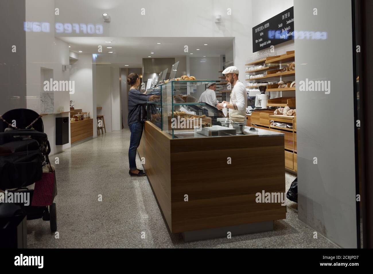 People in a bakery in Vienna, Austria Stock Photo - Alamy
