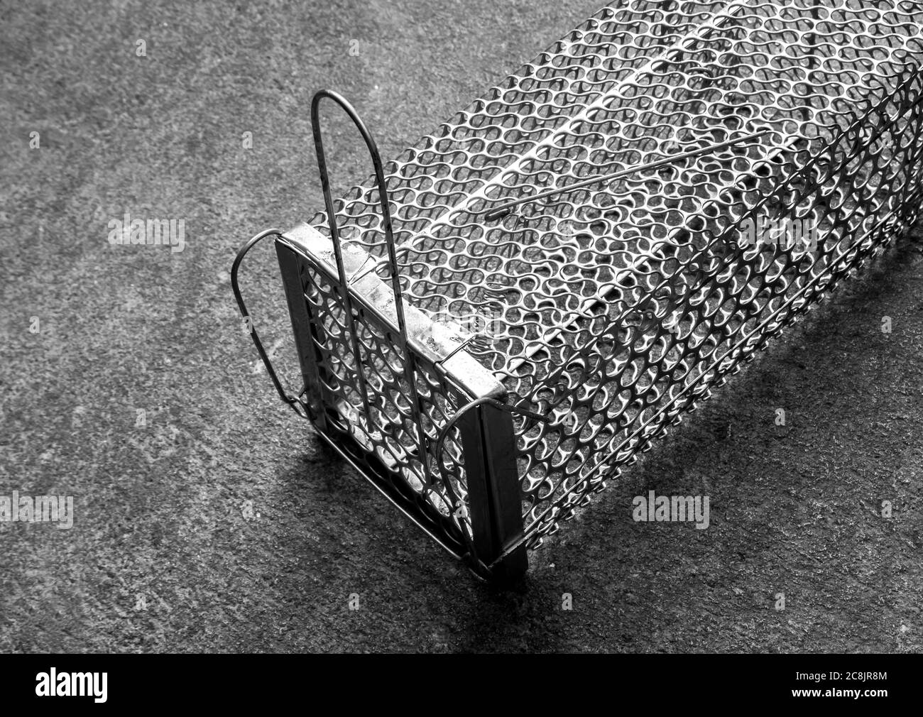 New and empty the metal Cage mouse trap Stock Photo - Alamy