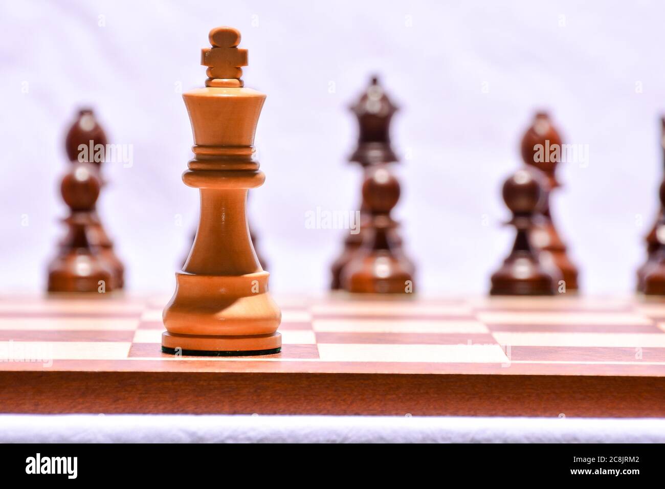 Photo Picture of the Classic Wooden Chess Piece Stock Photo - Alamy
