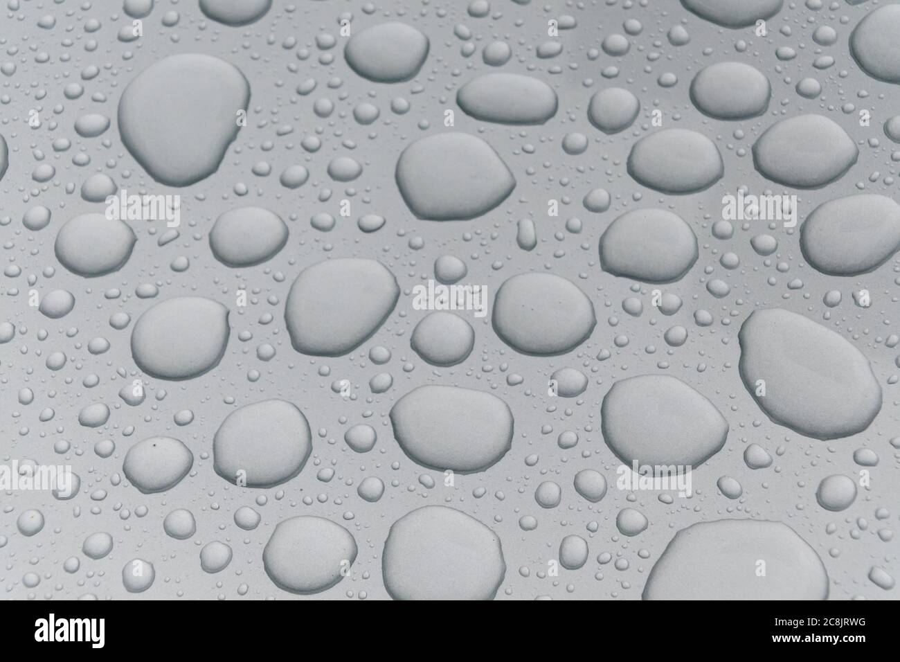 Water drops on metal surface Stock Photo - Alamy