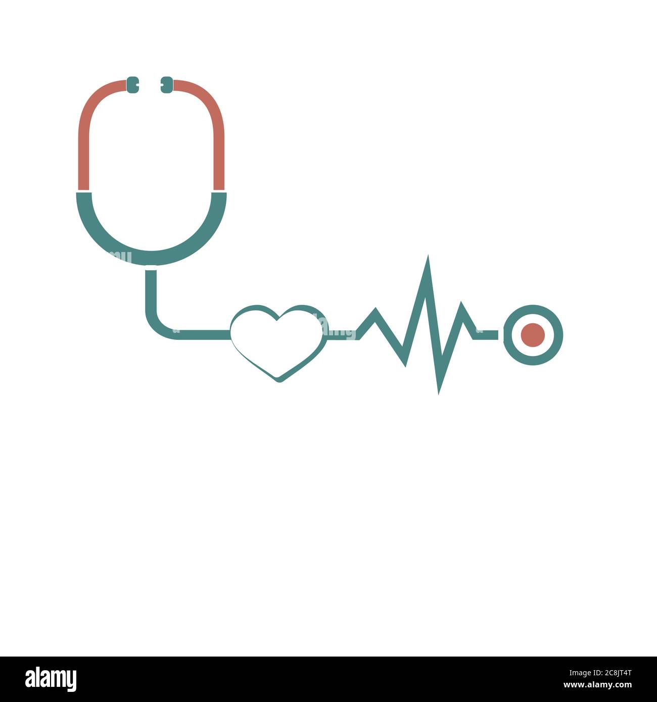 cardiology doctor illustration vector logo design for medical and ...