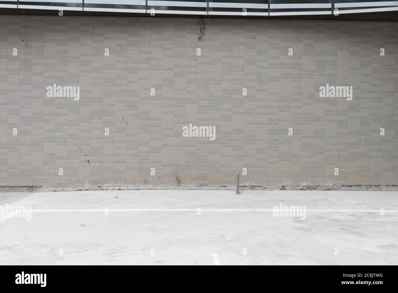 street wall background ,Industrial background, empty grunge urban street with warehouse brick ...