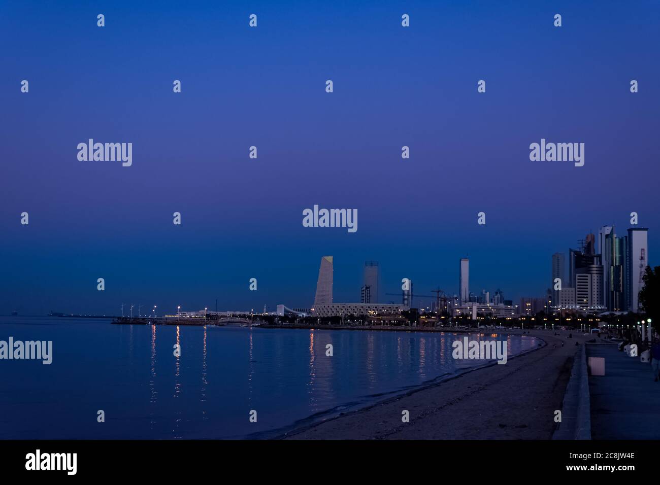 Beautiful landscape of Shuwaikh beach in city of Kuwait Stock Photo - Alamy