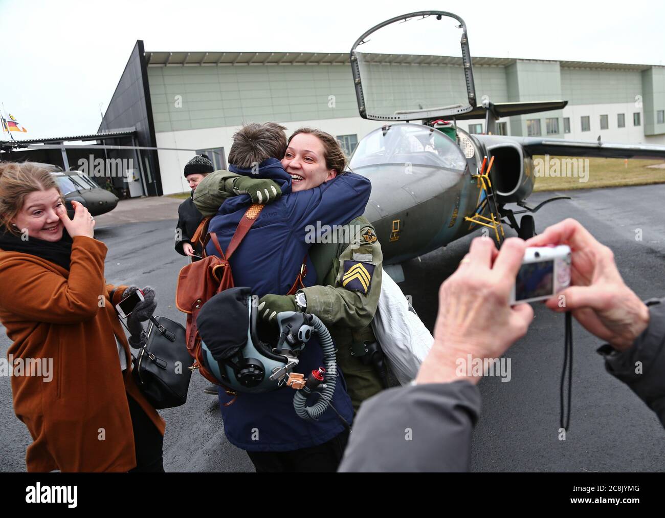 Malmslätt, Sweden 2017-01-26Graduation ceremony, Swedish Air Force, at ...