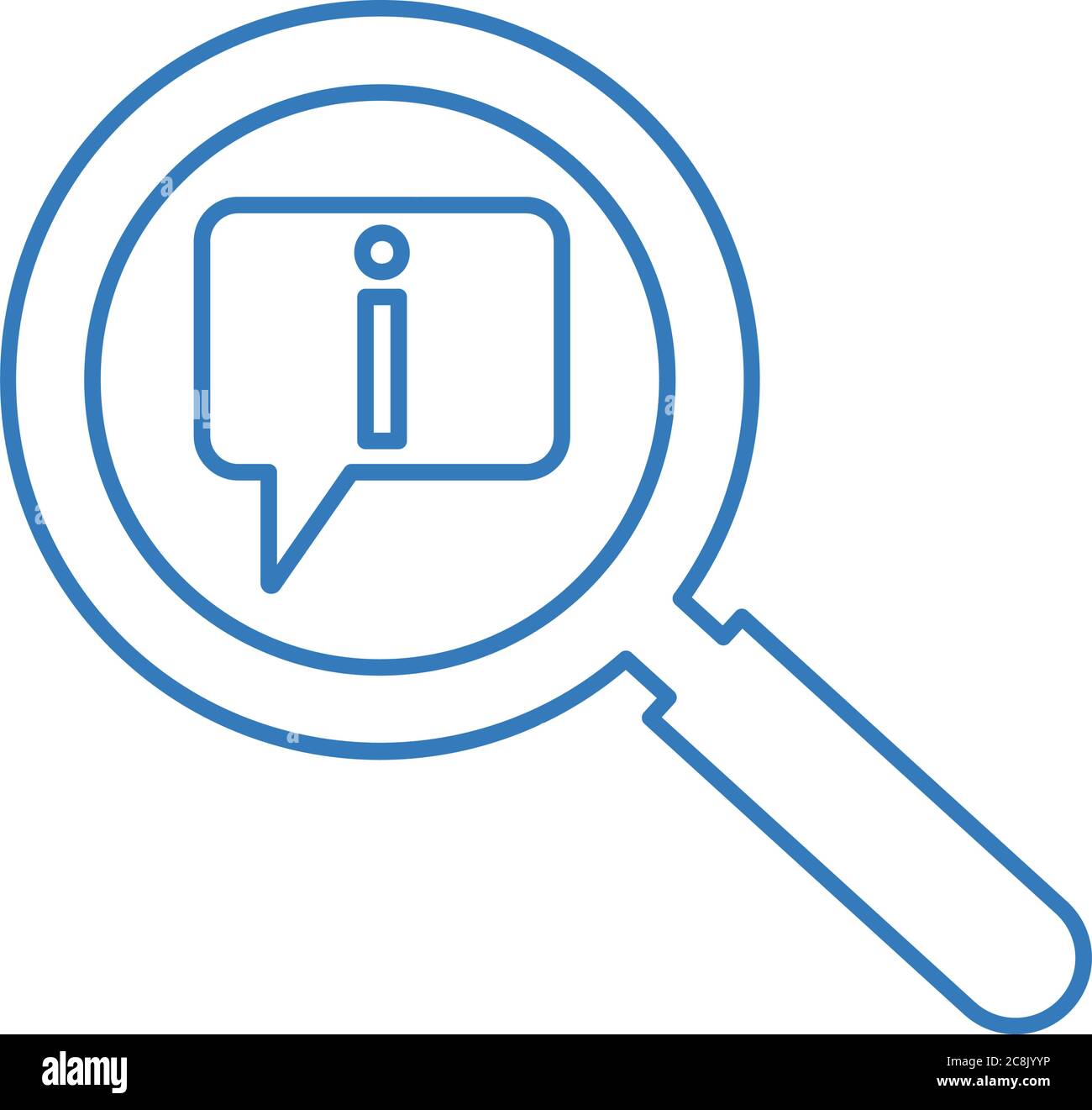 Looking at information Stock Vector Images - Alamy