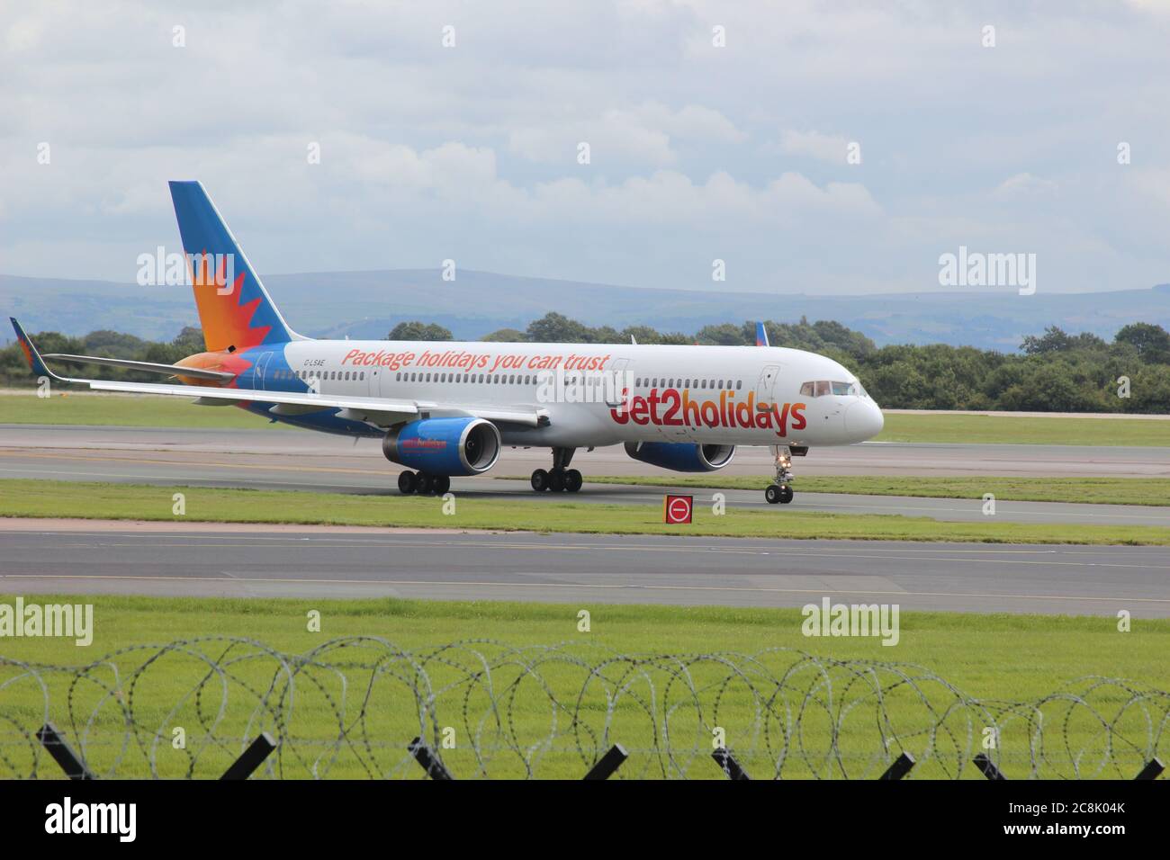 Jet 2 holiday Boeing 737 a Manchester airport Stock Photo - Alamy