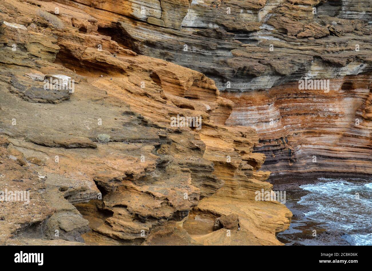 Volcanic Rock Basaltic Formation in Canary Islands Stock Photo - Alamy