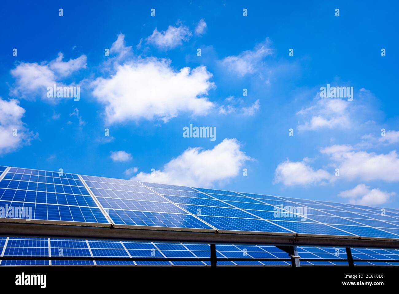 The sun converts its light into electrical energy through silicon solar ...