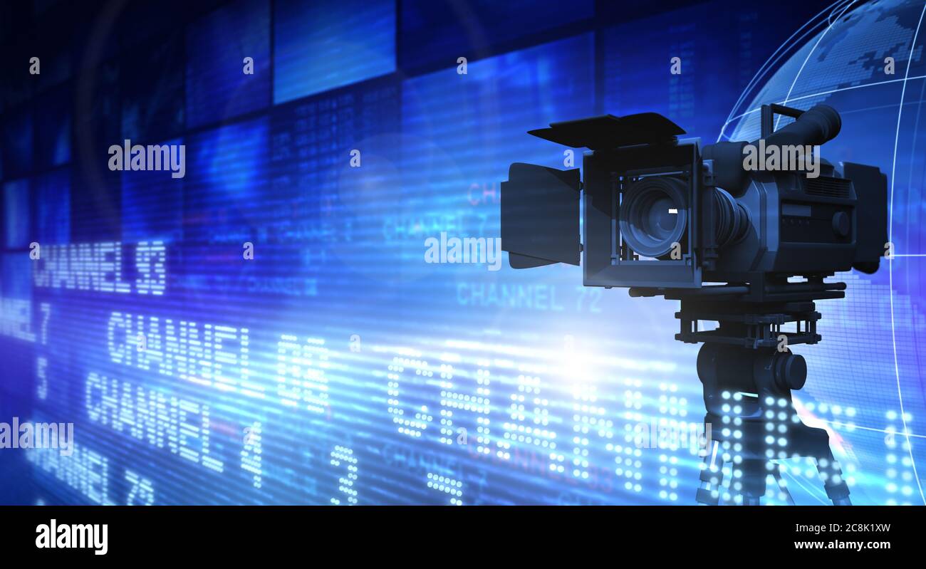 TV Stream - 3D Rendering Stock Photo - Alamy