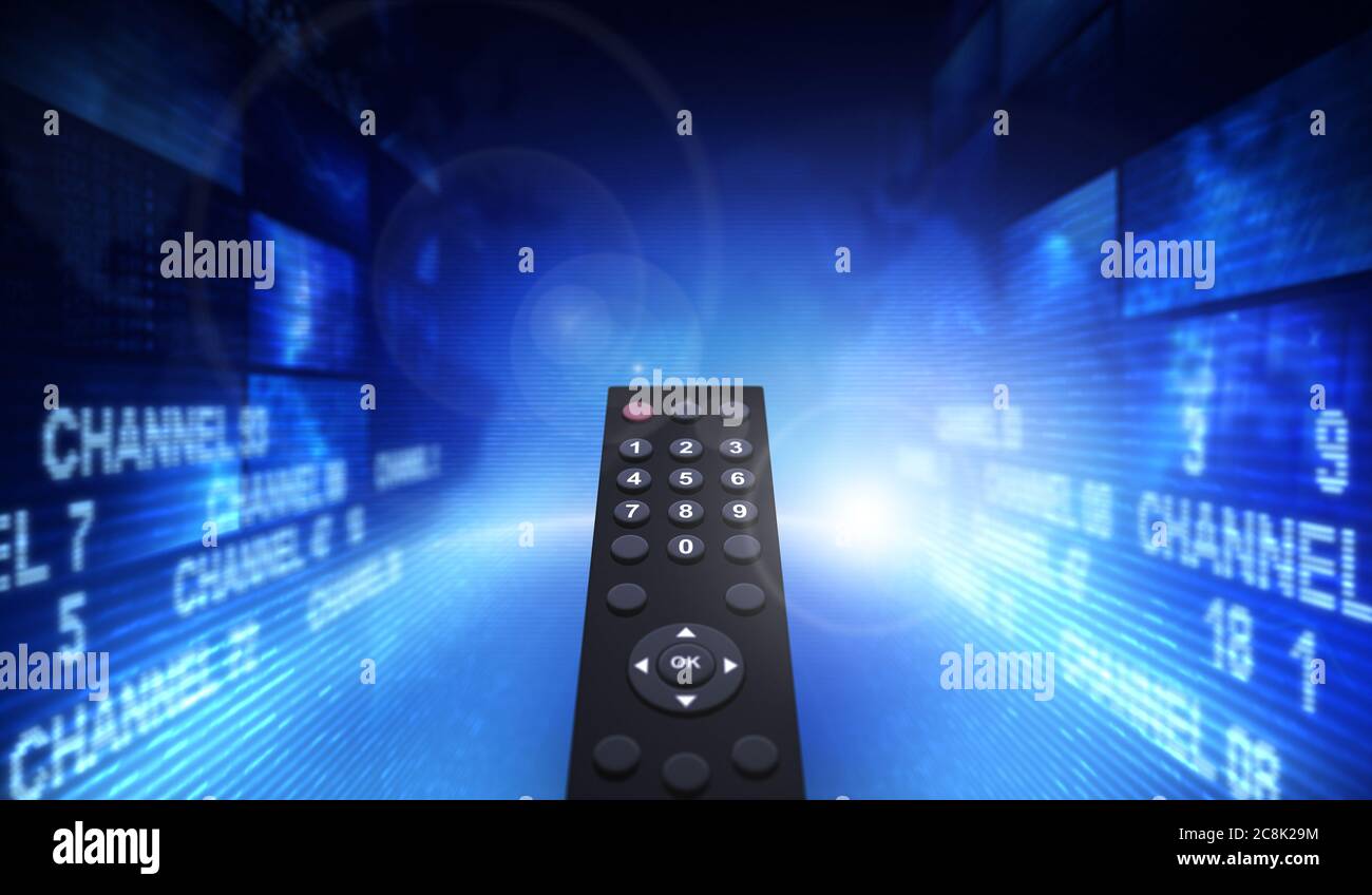TV Stream - 3D Rendering Stock Photo - Alamy