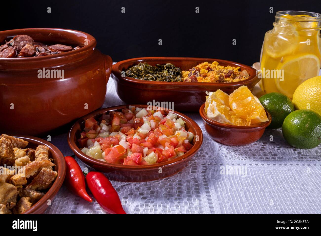 Feijoada, the Brazilian cuisine tradition and typical food Stock Photo ...