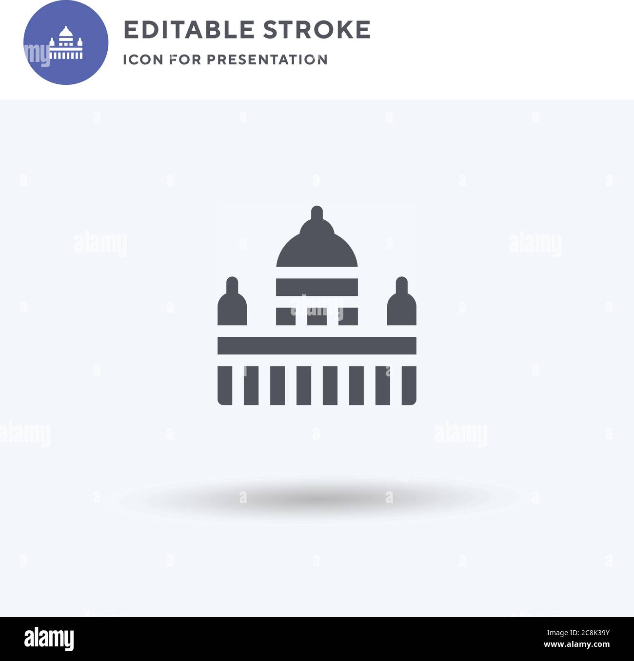 Vatican icon vector, filled flat sign, solid pictogram isolated on ...