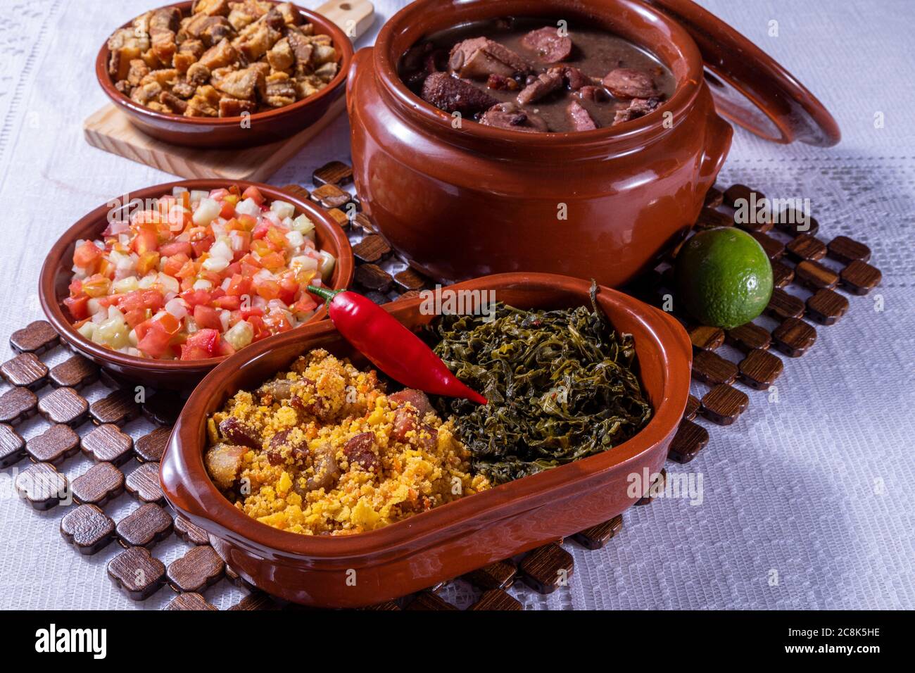 Feijoada, the Brazilian cuisine tradition and typical food Stock Photo ...