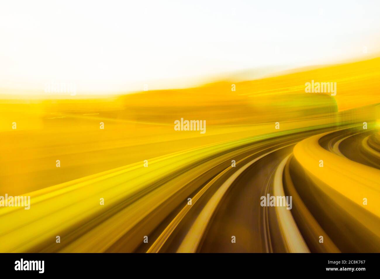 Speed motion in urban highway road tunnel Stock Photo - Alamy