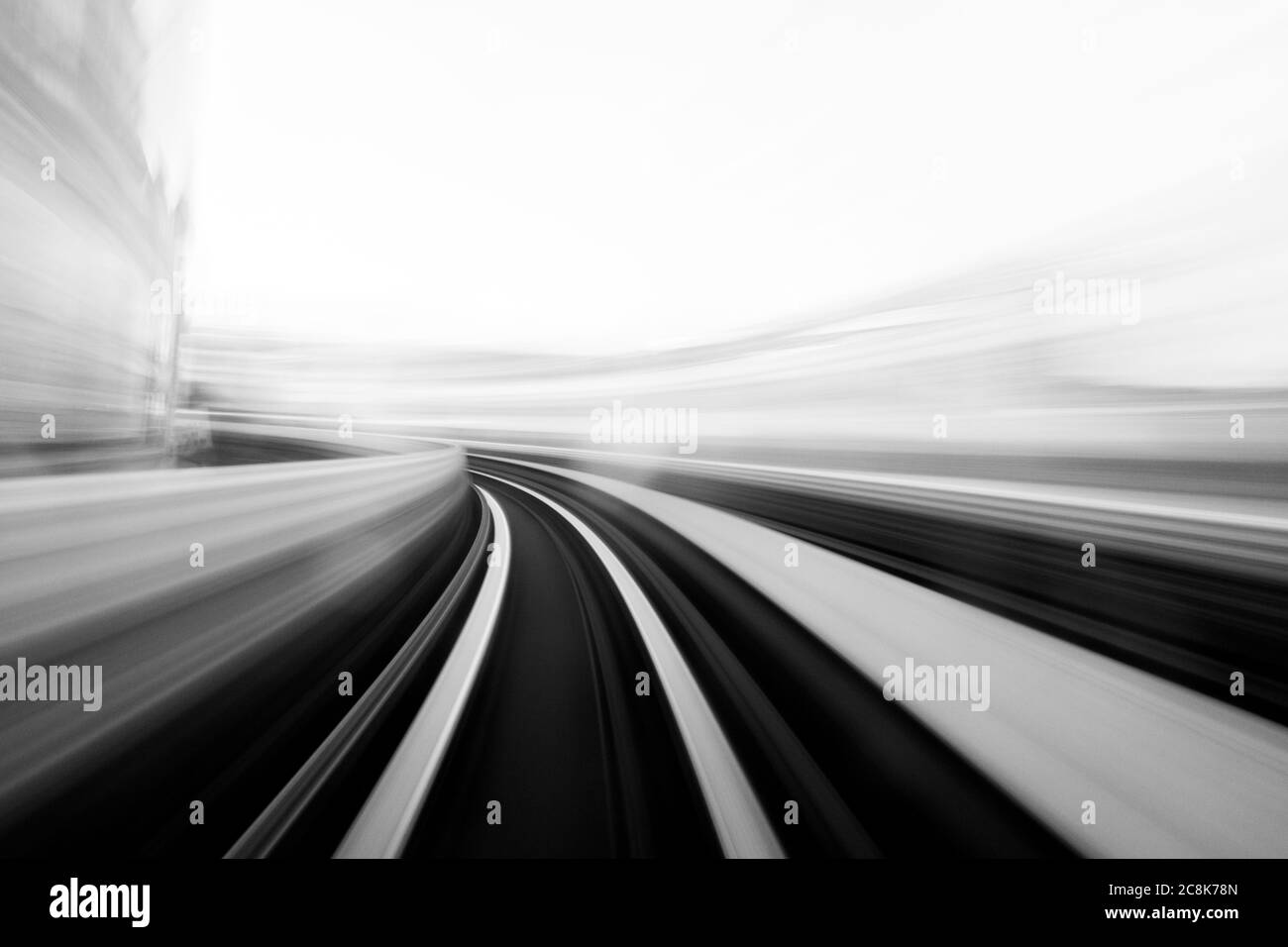 Speed motion in urban highway road tunnel Stock Photo - Alamy