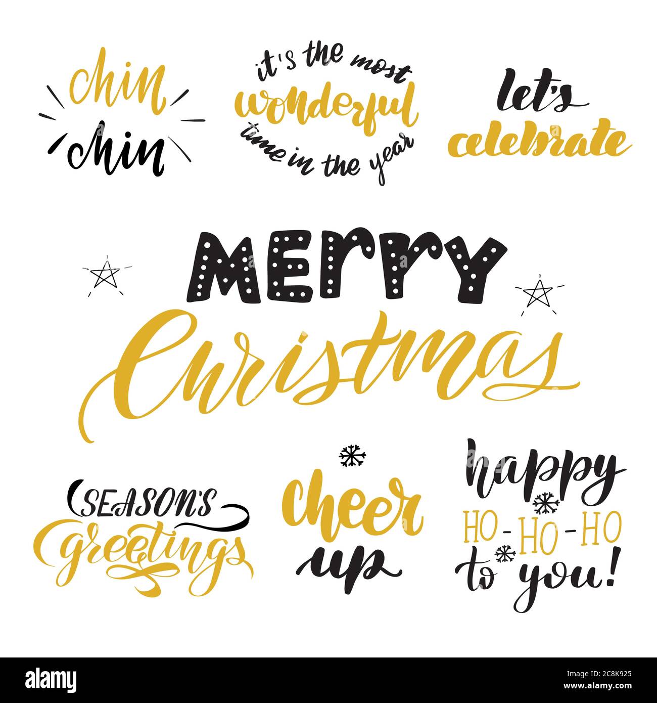 Vector calligraphy illustration isolated on white background Stock ...