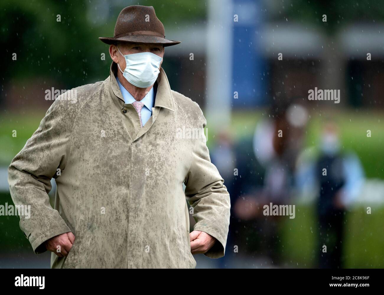 Horse trainer John Gosden in the parade ring prior to his horse Enable ...