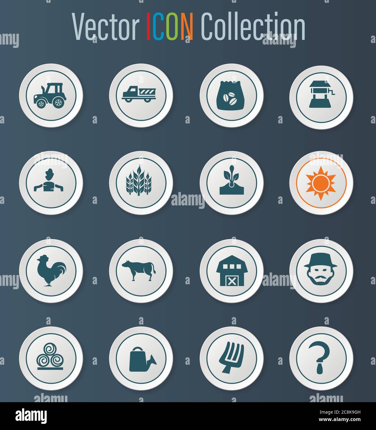 Agriculture and farming icons set Stock Vector Image & Art - Alamy