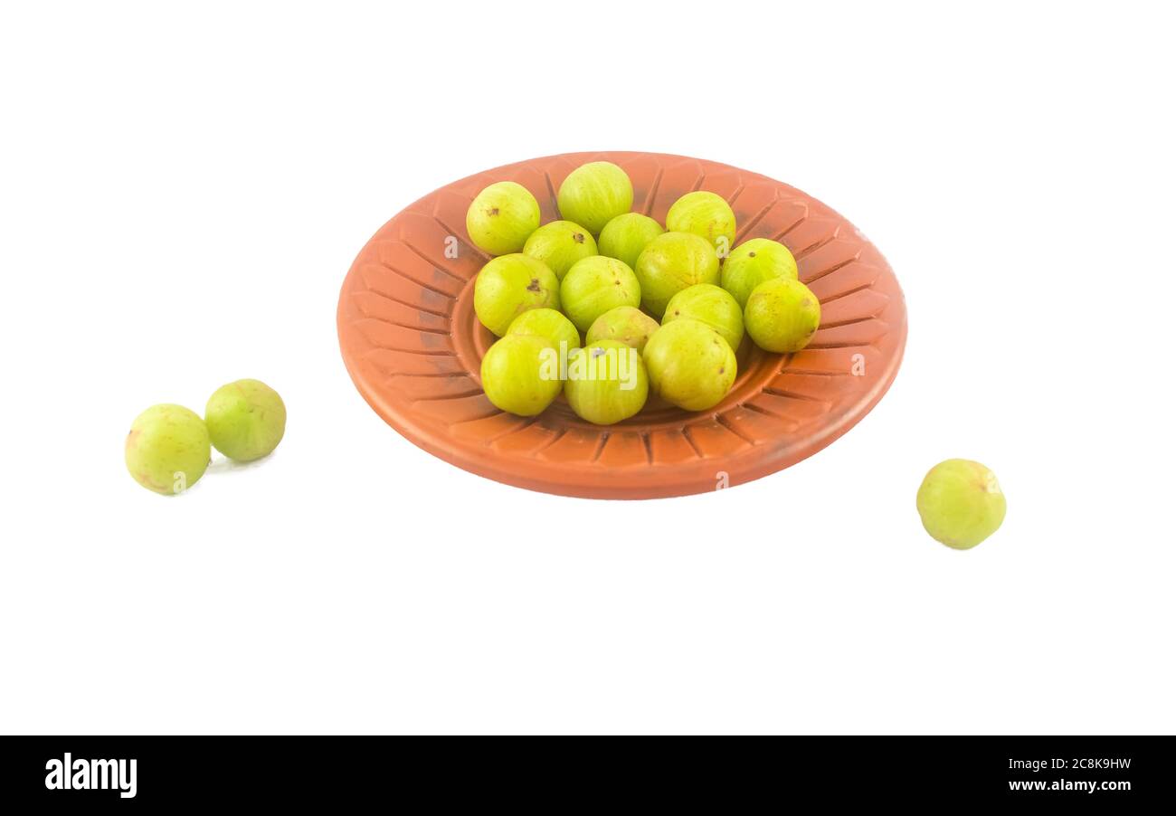 Local tasty fruit called Amla Stock Photo - Alamy