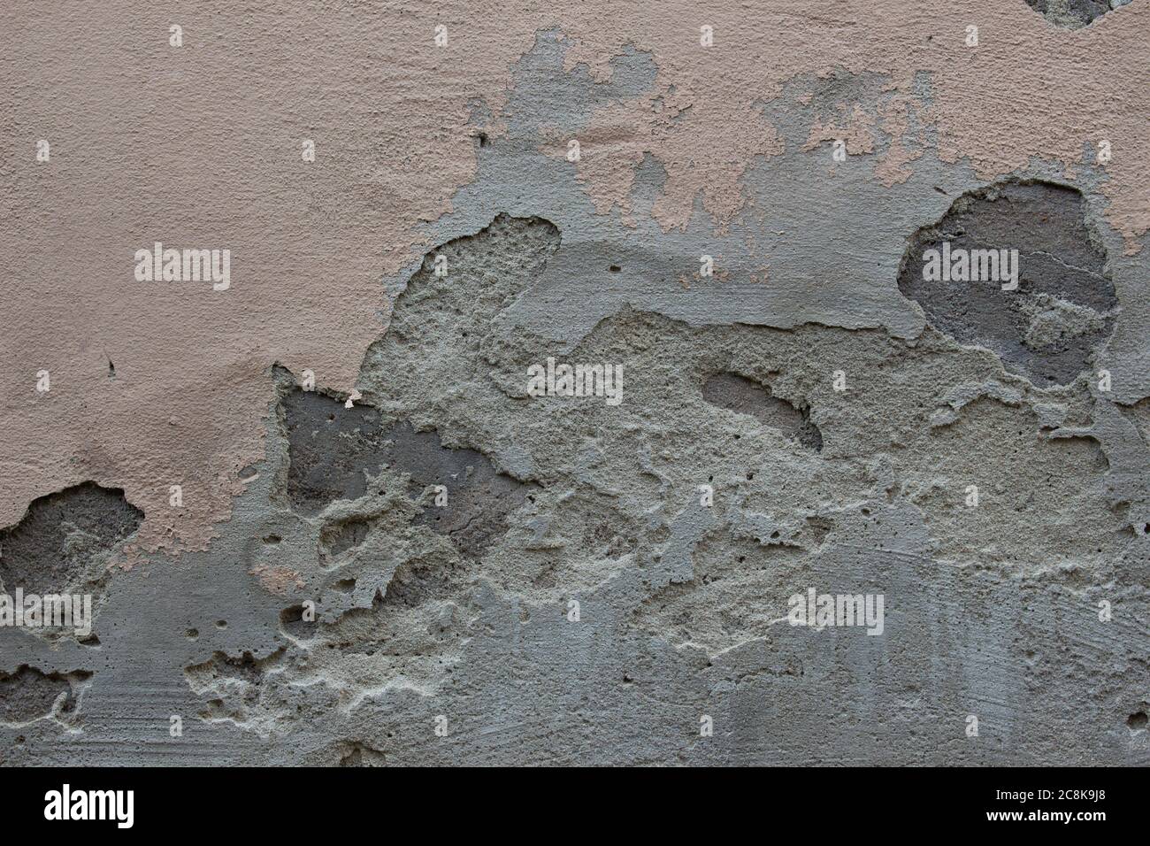 Old dirty weathered wall with layers of plaster falling off ready for ...