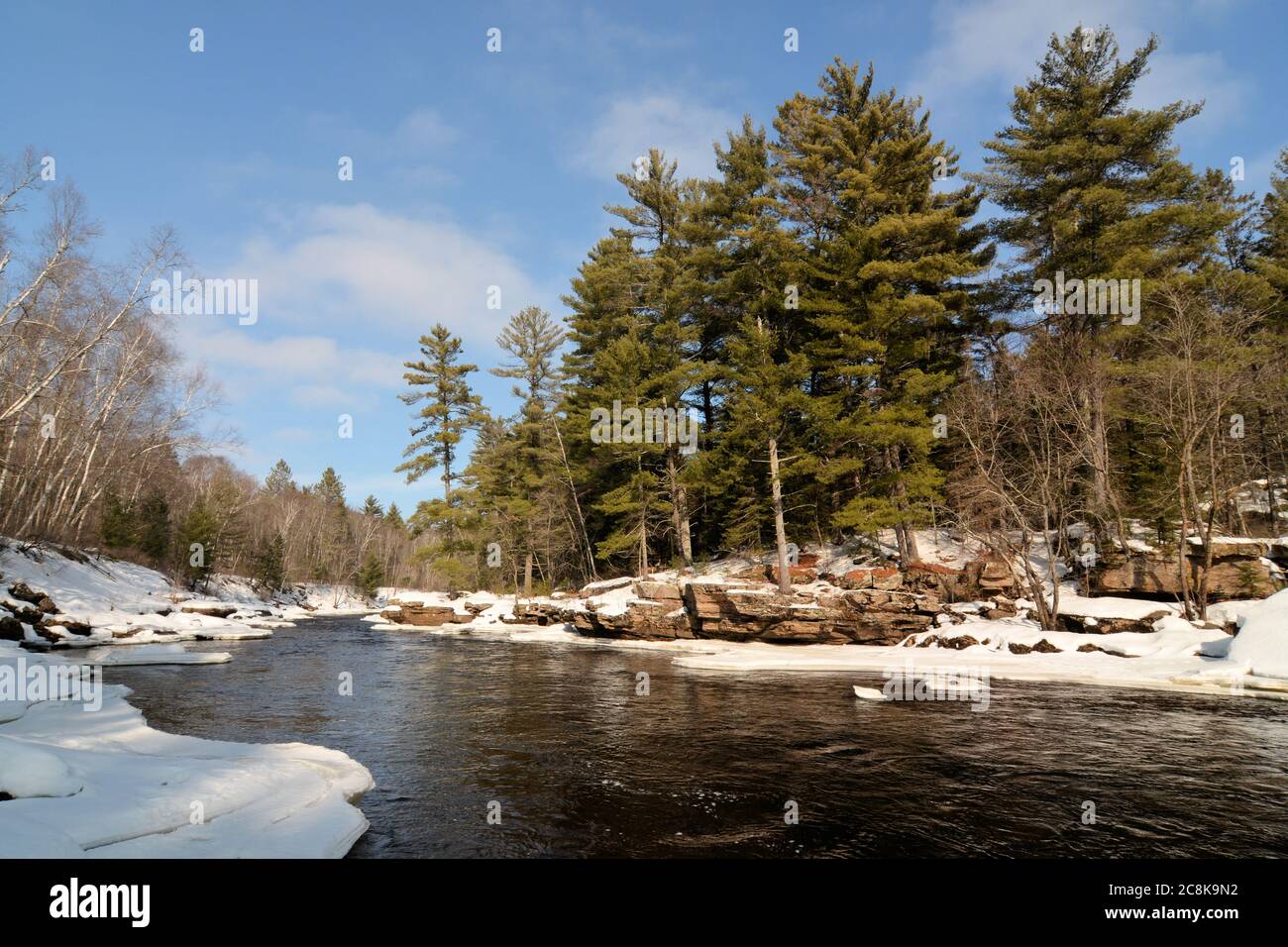 Minnesota winter trees landscape hi-res stock photography and images ...
