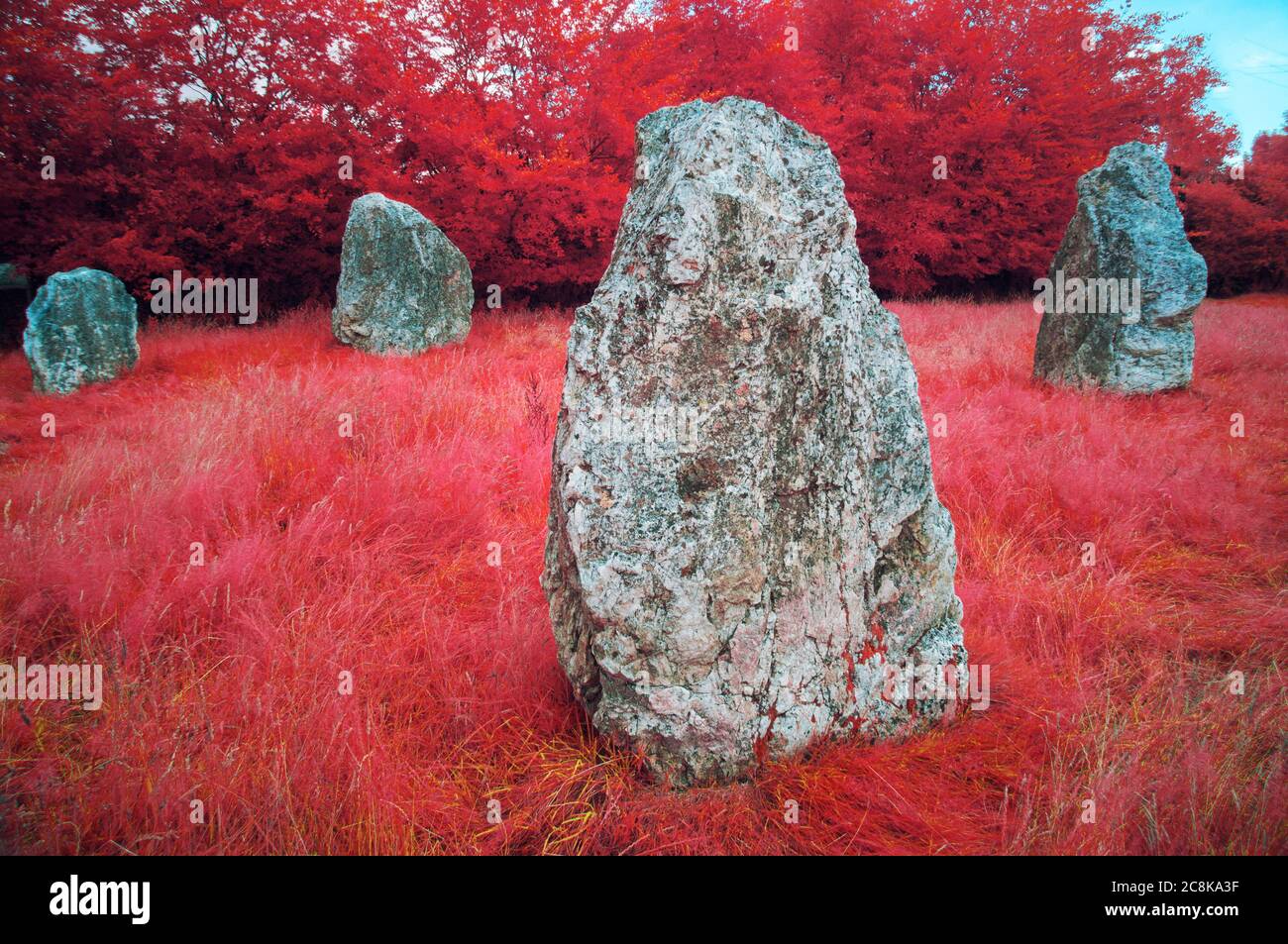 Duloe Stone Circle, Ancient Site, Cornwall UK Stock Photo - Alamy