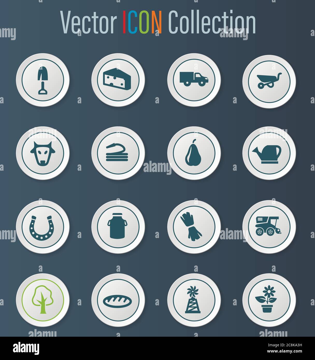 Agricultural icons set Stock Vector Image & Art - Alamy