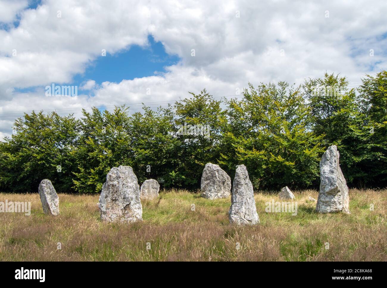 Duloe Stone Circle, Ancient Site, Cornwall UK Stock Photo - Alamy