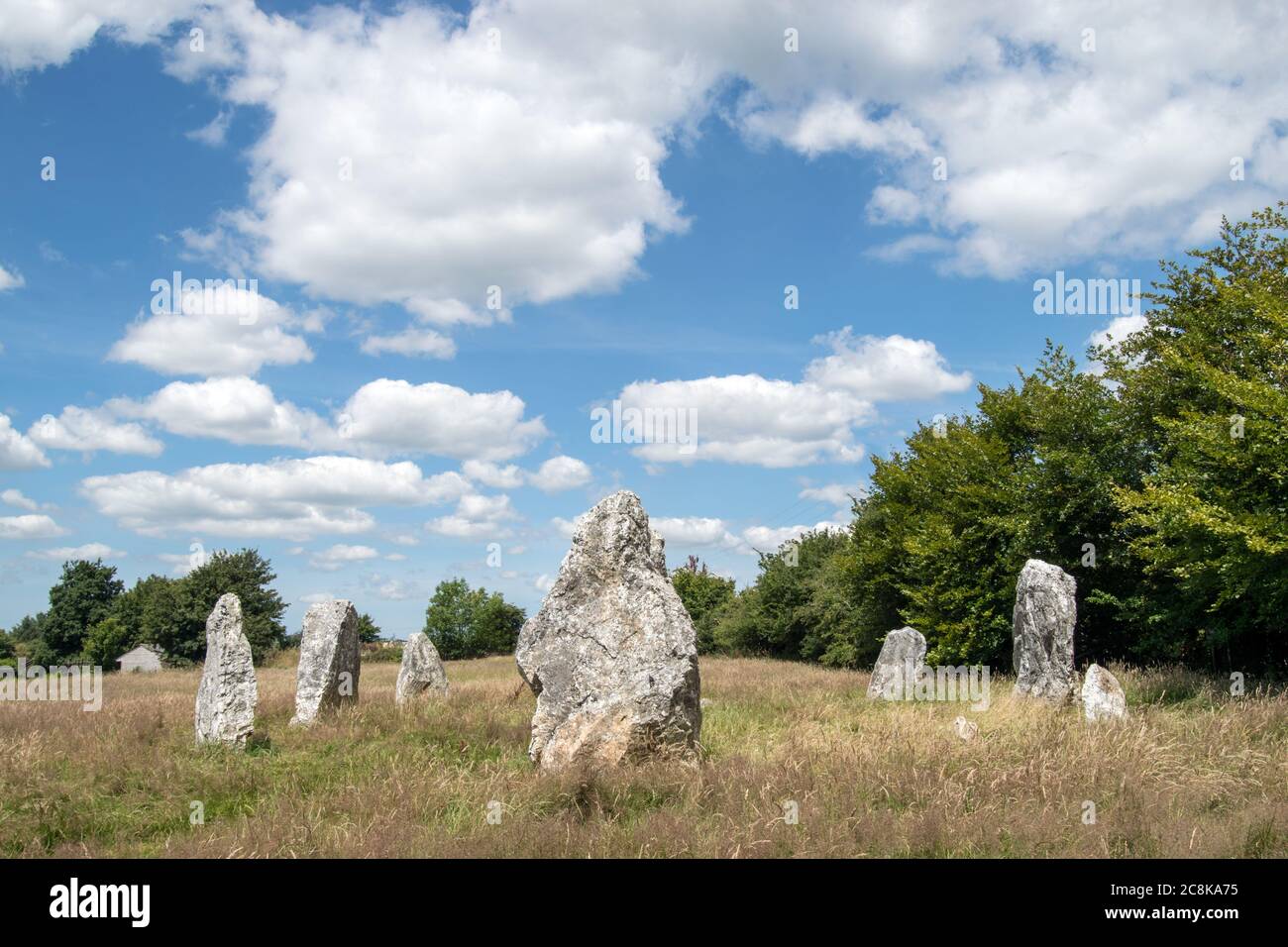 Duloe Stone Circle, Ancient Site, Cornwall UK Stock Photo - Alamy