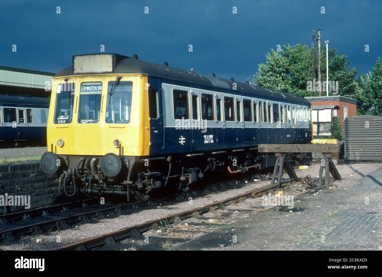 Class 121 diesel unit No. 55034 at Leamington Spa station, Warwickshire ...