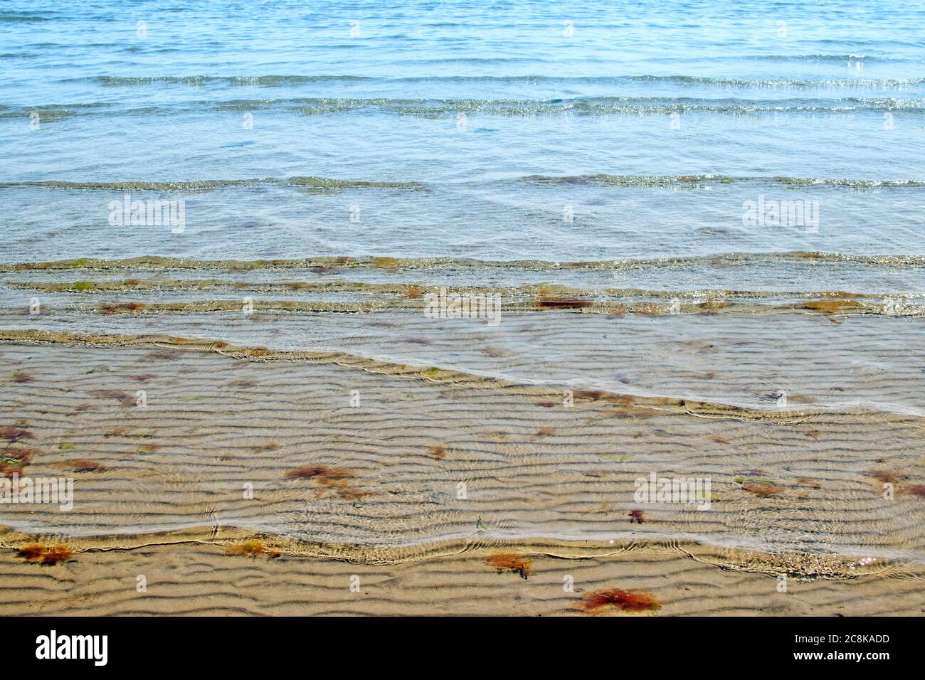 Wavelets at Longrock Beach, Cornwall UK Stock Photo - Alamy