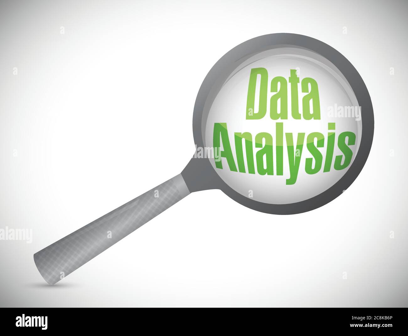 Data analysis concept illustration design over a white background Stock ...