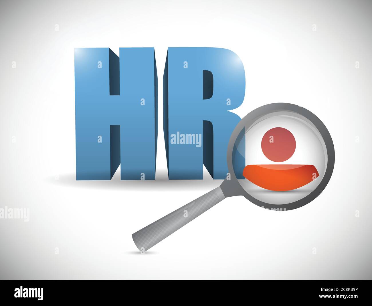 Human resource review illustration design over a white background Stock ...