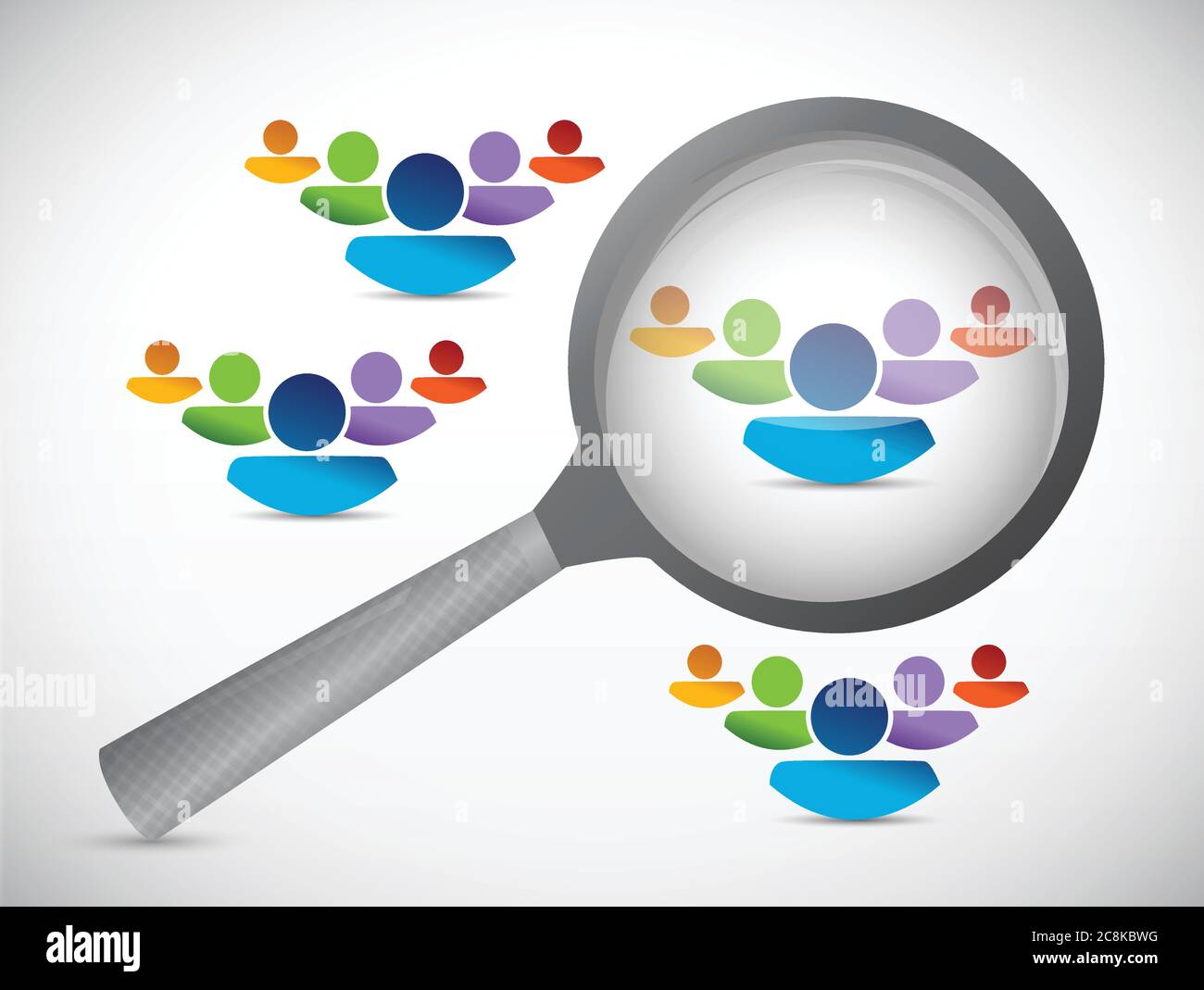 People selection illustration design over a white background Stock ...
