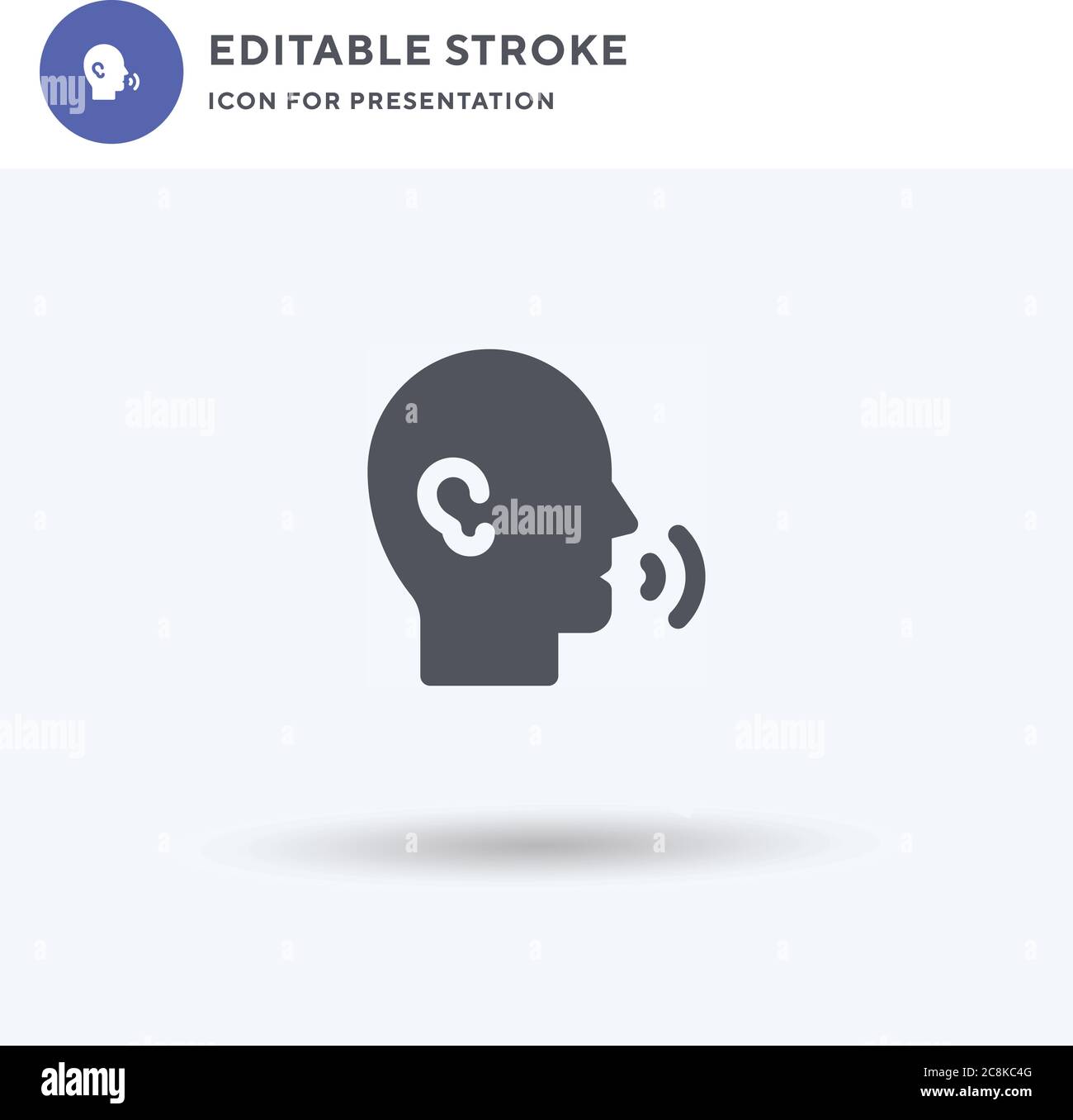 Gossip icon vector, filled flat sign, solid pictogram isolated on white ...