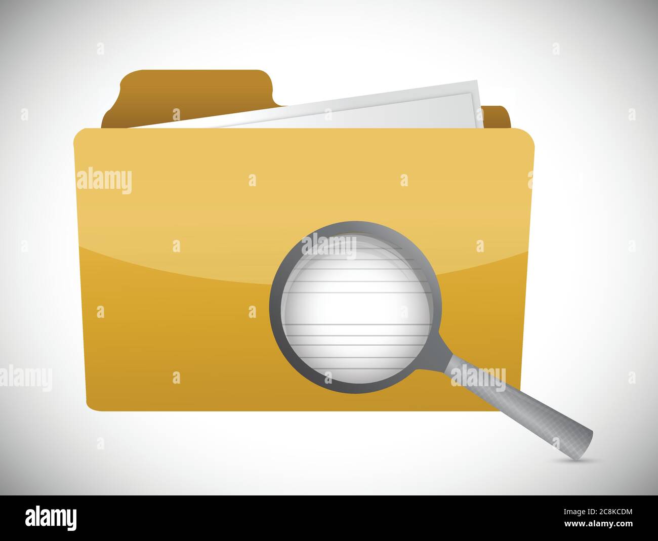 Message folder review illustration design over a white background Stock ...