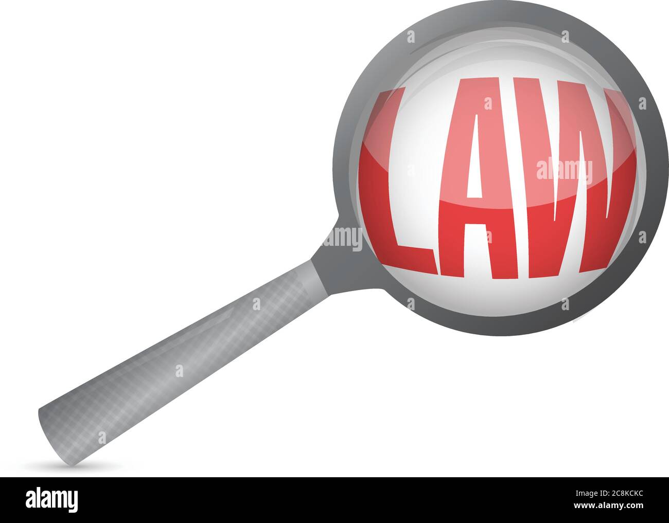 Magnifying glass over copy Cut Out Stock Images & Pictures - Alamy