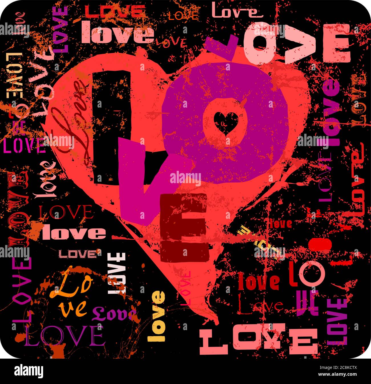 Lovers painting Stock Vector Images - Alamy