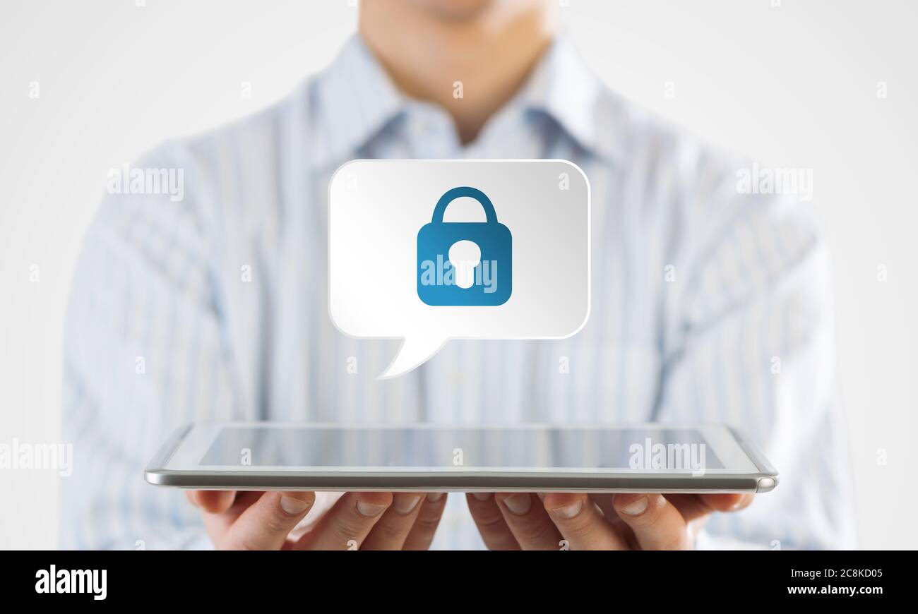 Security application icon Stock Photo - Alamy