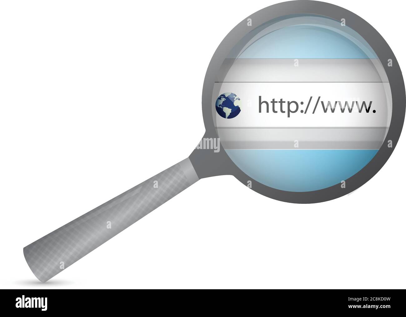Magnify glass search bar illustration design over a white background ...